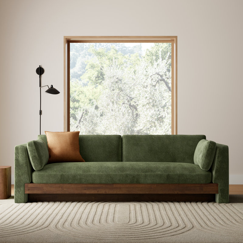 AllModern Geneva Sofa in Sagano Green & Reviews | AllModern